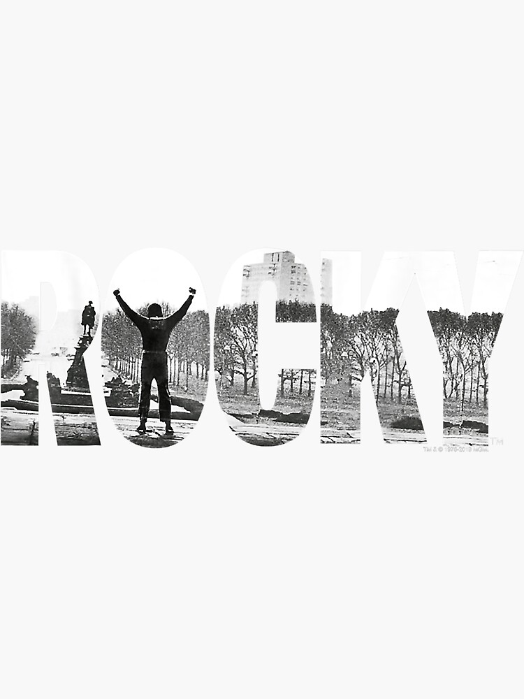 "Rocky logo fill" Sticker for Sale by KirkYang | Redbubble