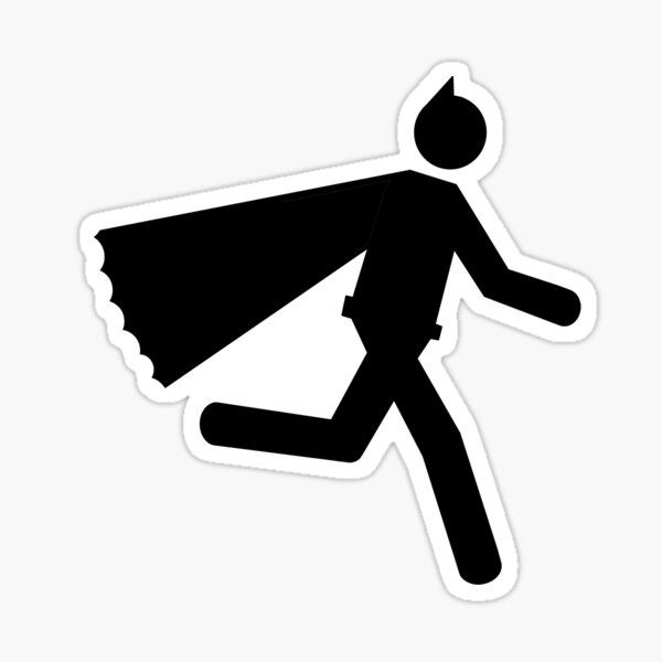 "Bat? Logo" Sticker for Sale by SpriteDesigns | Redbubble