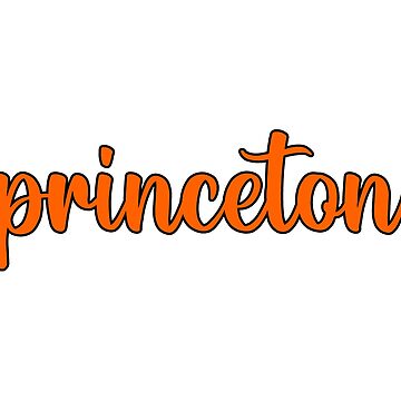 "princeton" Sticker for Sale by samanthaedelman | Redbubble