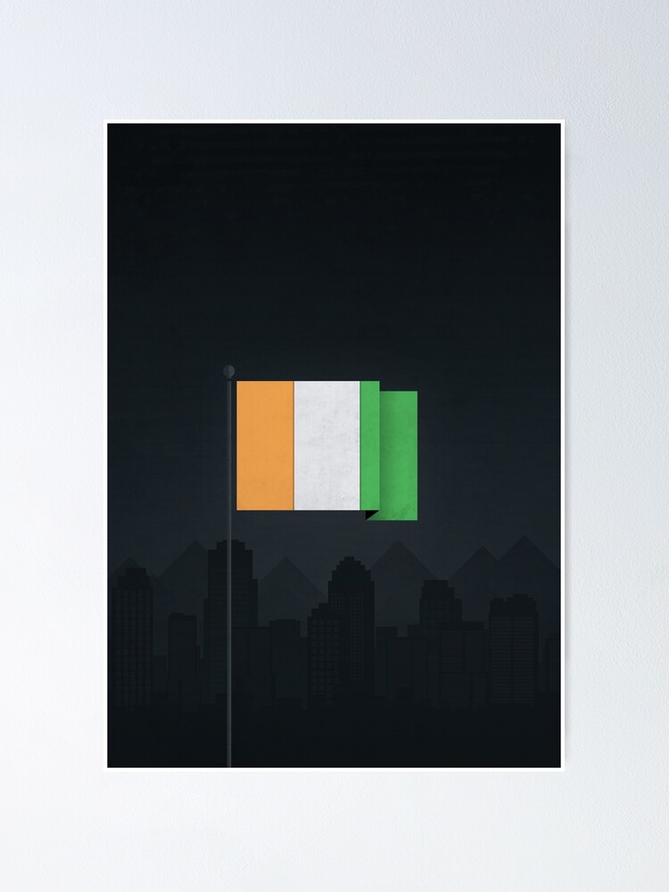 "Ivory Coast" Poster for Sale by FlatFlags | Redbubble