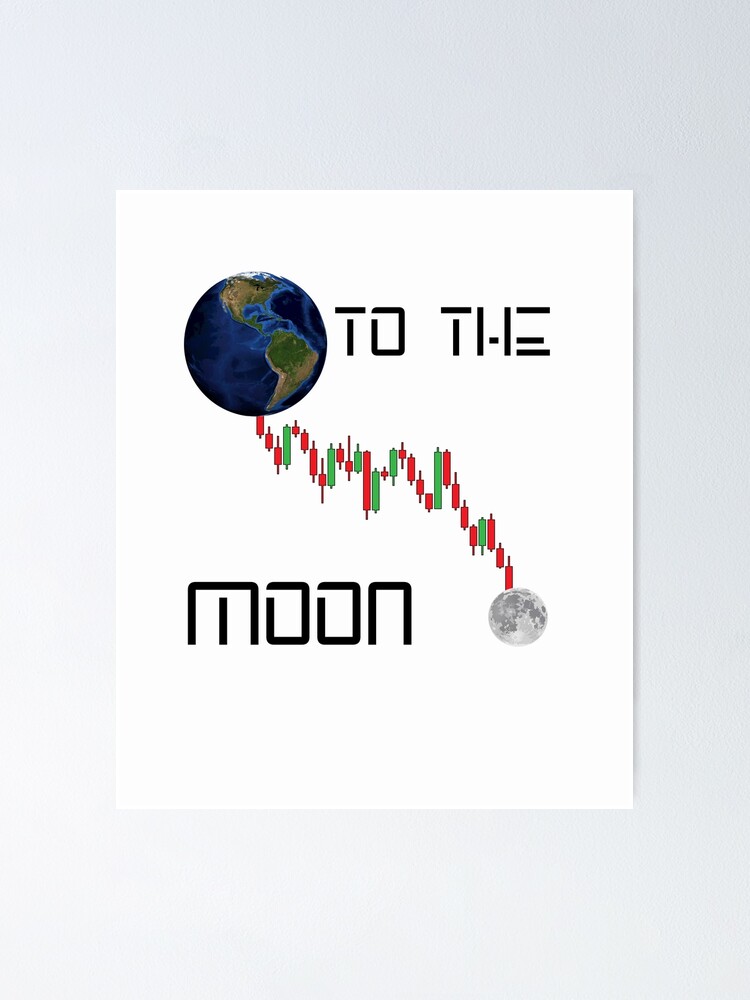 "To The Moon | White Space Meme Editions" Poster for Sale by koko-boy ...
