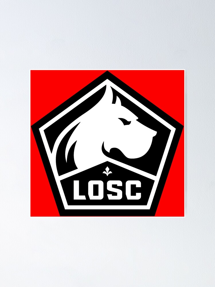 "LILLE - LOGO" Poster for Sale by MerlinGren44 | Redbubble