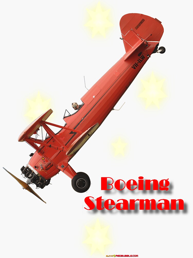 "Southern Cross Design - Boeing Stearman VH-ILW 2016" Sticker by ...