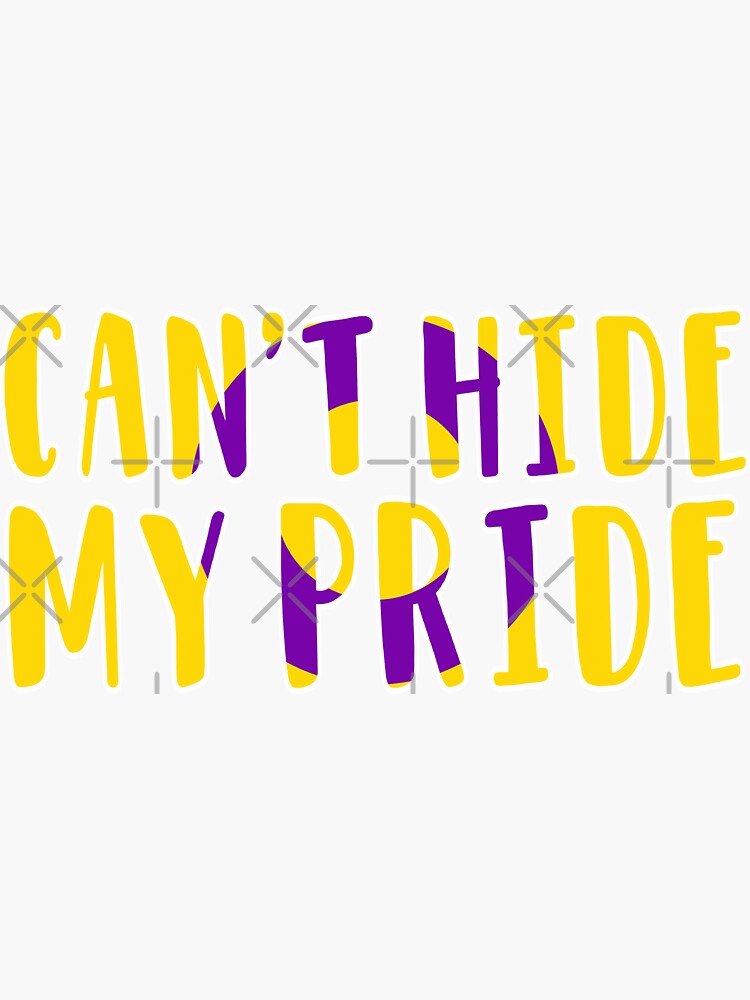 Cant Hide My Pride Intersex Sticker For Sale By Ligus Design Redbubble