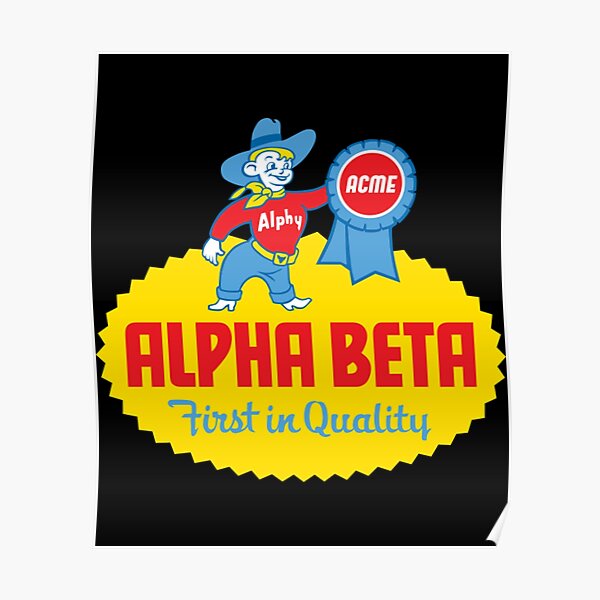 "Alpha Beta Supermarket T-ShirtAlpha Beta Logo - Defunct Supermarket ...
