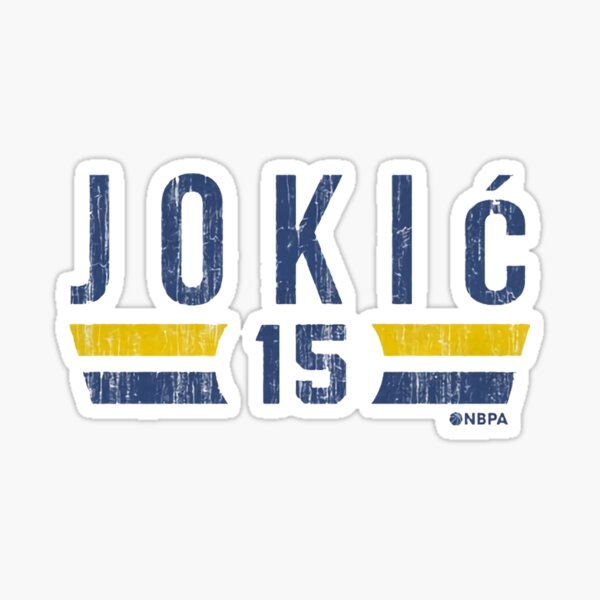 "Nikola Jokic Font" Sticker for Sale by richardreesep | Redbubble