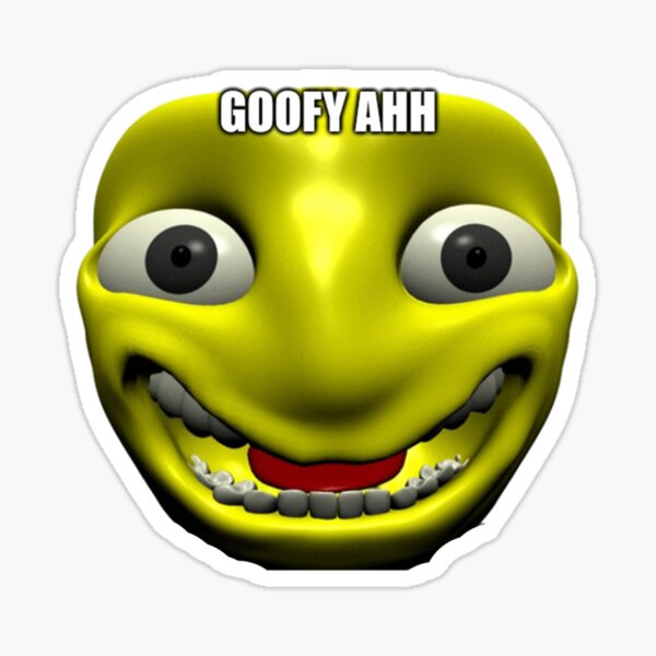 "goofy ahh Funny meme " Sticker for Sale by sharayahstore | Redbubble