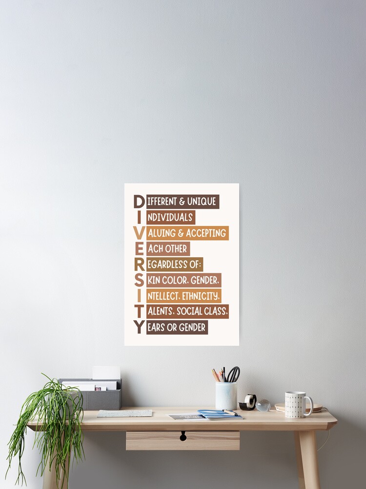 "Diversity Definition Inclusivity " Poster for Sale by PKindThoughts ...