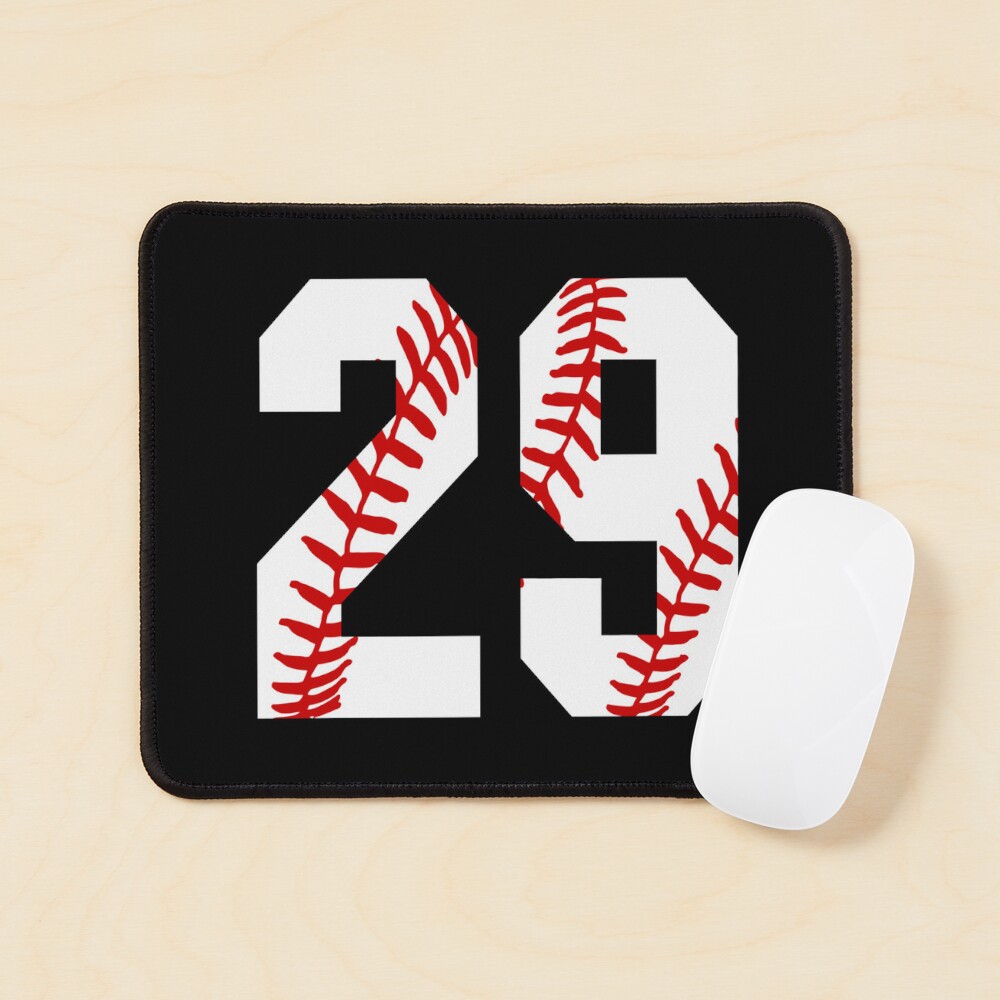 "Number Twenty-Nine 29 Baseball Jersey Number 29 Ball Laces Sticker ...