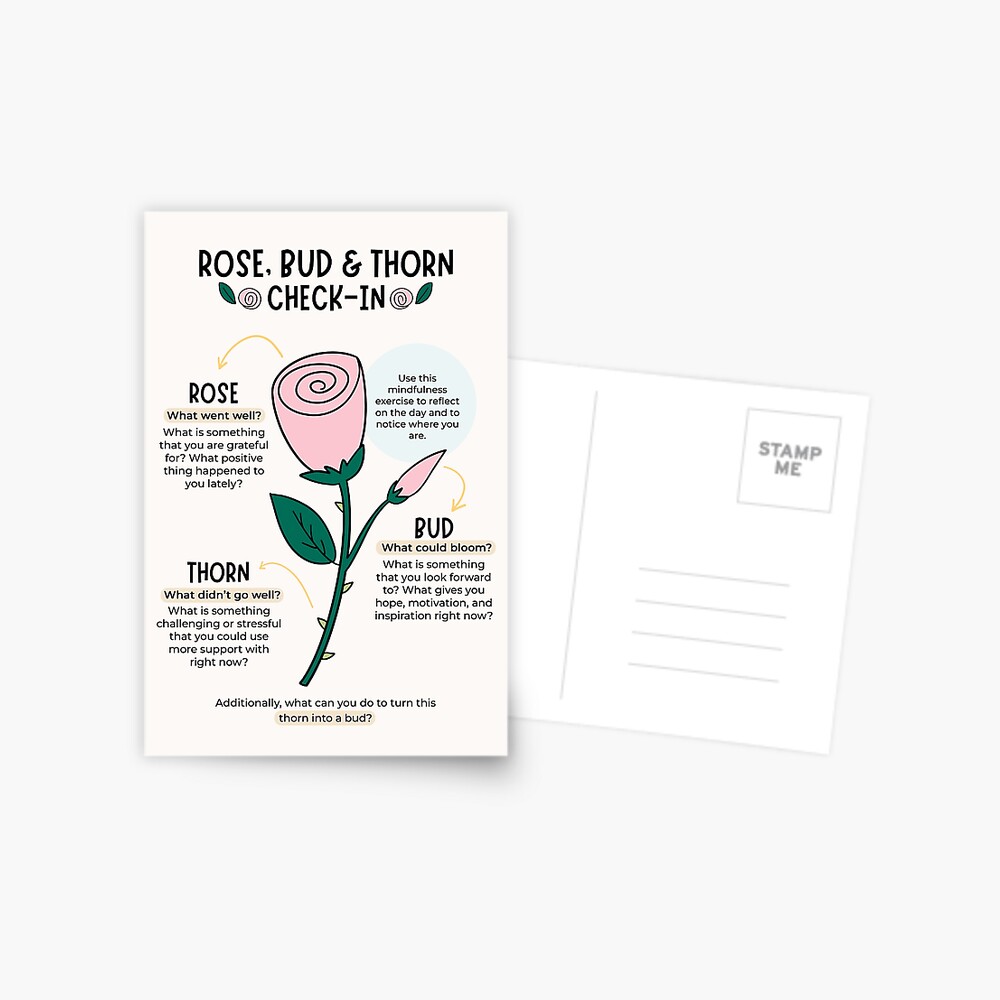 "Rose, Bud, and Thorn Check-In" Art Board Print for Sale by ...