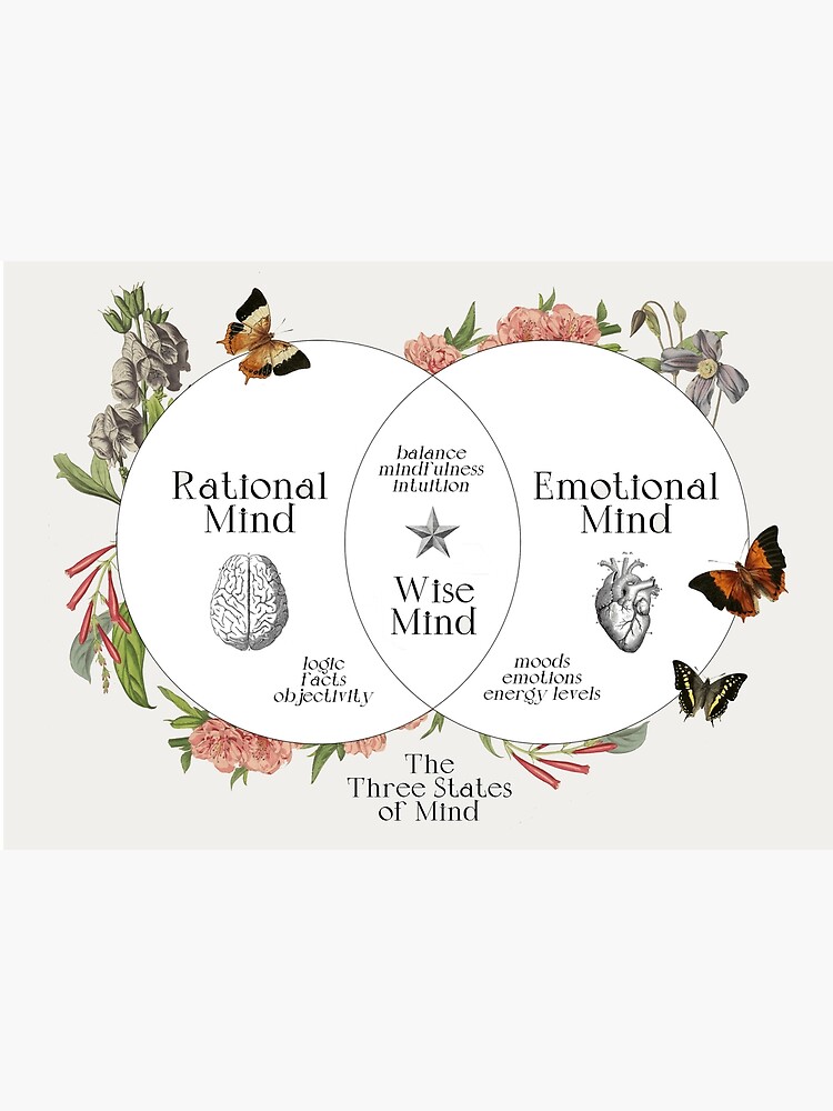 "DBT Wise Mind" Poster for Sale by PKindThoughts | Redbubble