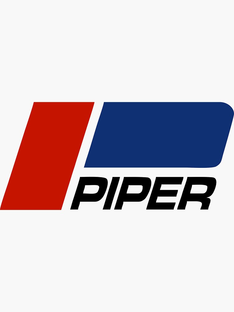 "PIPER AIRCRAFT-LOGO" Sticker for Sale by MarinaWhick501 | Redbubble