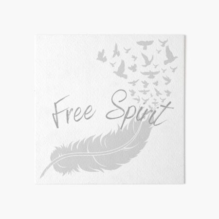 "Free Spirit... birds in flight and feather design in soft shades of ...