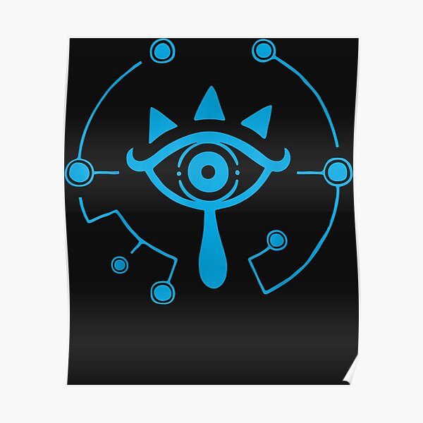"Zelda breath of the wild sheikah eye logo" Poster for Sale by ...