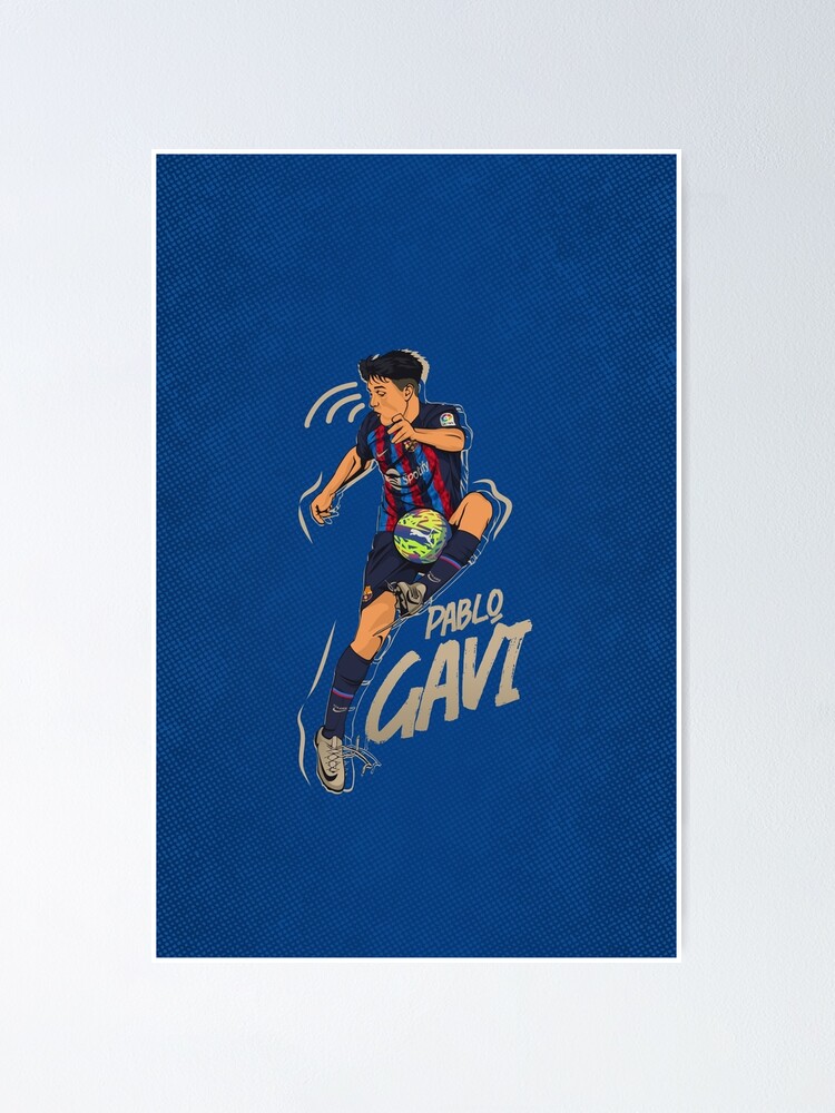 "Pablo Gavi-Illustration" Poster von farqaleitart | Redbubble