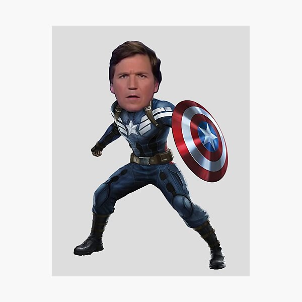 "Tucker Carlson Funny meme" Photographic Print for Sale by ...