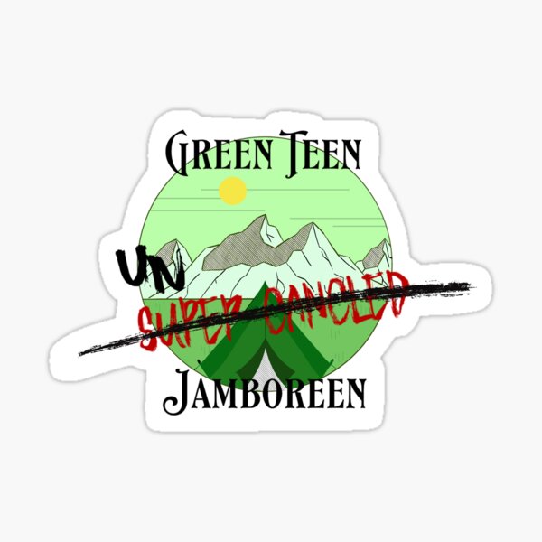 "Green Teen Jamboreen NADDPOD Beverly DND" Sticker by CriticalPiss ...