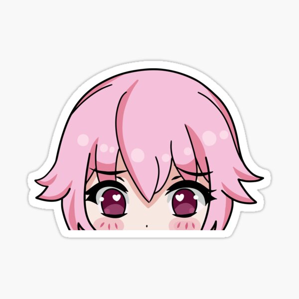 "Yuno Gasai Chibi Anime Peeker Future Diary" Sticker for Sale by ...