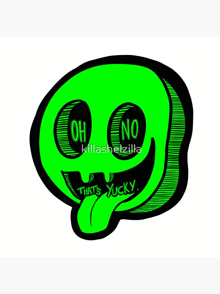 "Yucky." Sticker for Sale by killashelzilla | Redbubble