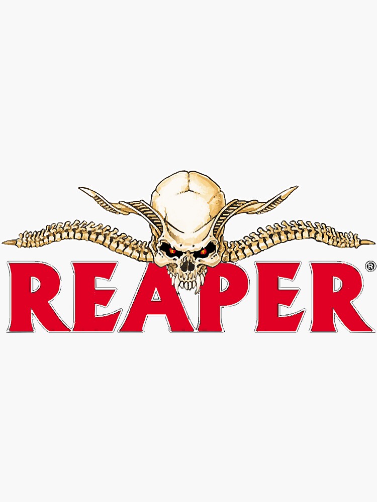 "Reaper miniatures logo" Sticker by JohnWill58 | Redbubble