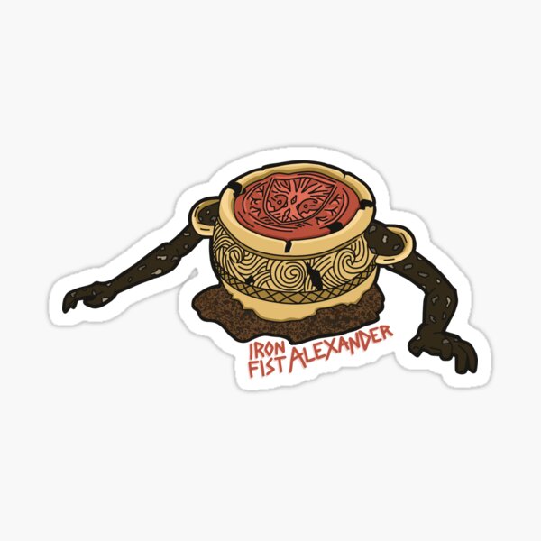 "Elden Ring - Iron Fist Alexander (Pot Man NPC)" Sticker for Sale by ...