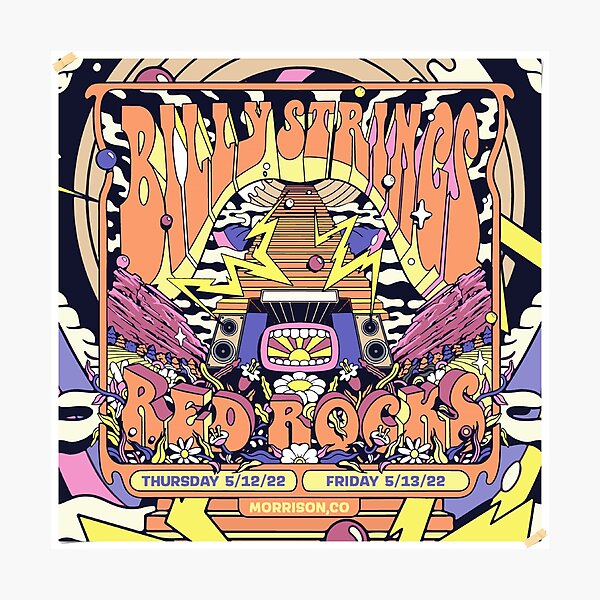 "BILLY STRINGS RED ROCKS 2022" Photographic Print for Sale by ...