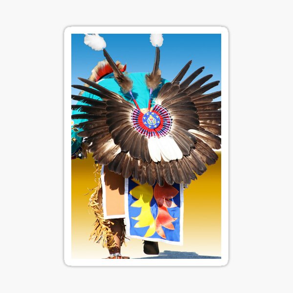 "Pow Wow 1" Sticker for Sale by croonerboy | Redbubble