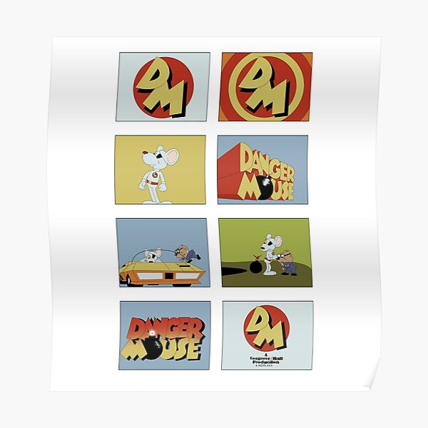 "Danger Mouse Intro T-shirt" Poster for Sale by charlottepsd | Redbubble