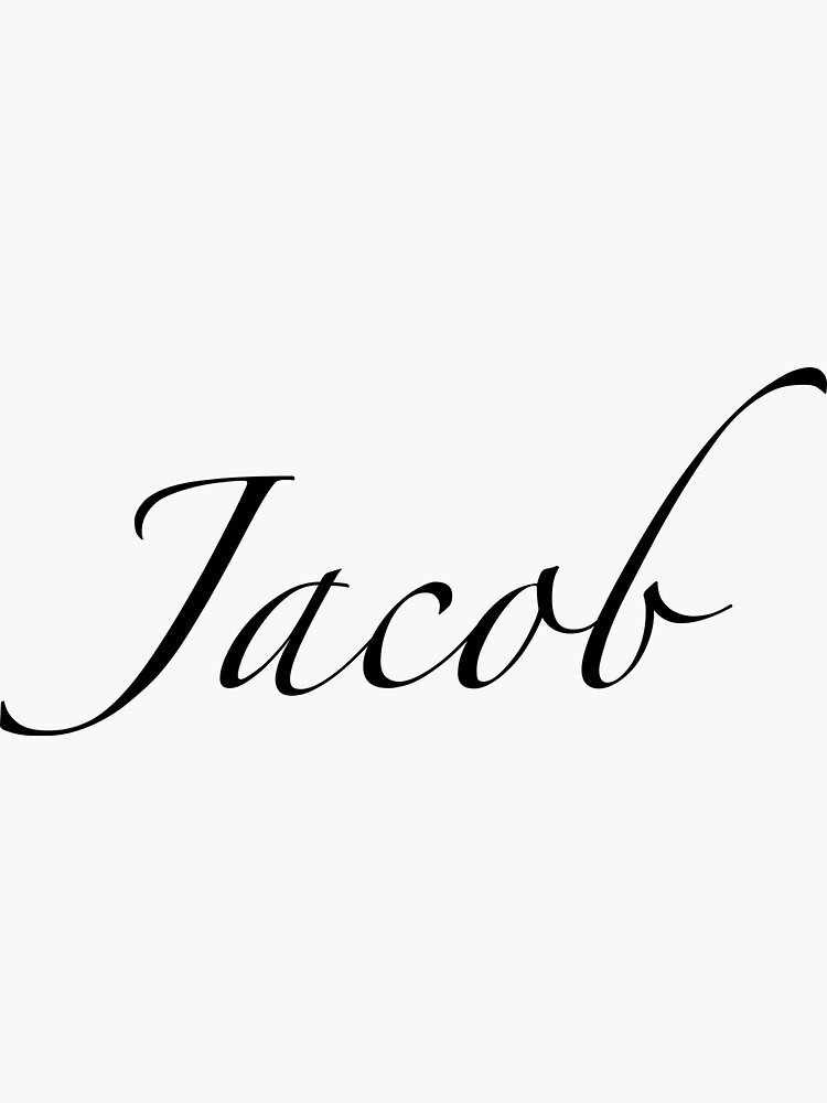 "Jacob" Sticker for Sale by HUSEYINYILDIZ | Redbubble