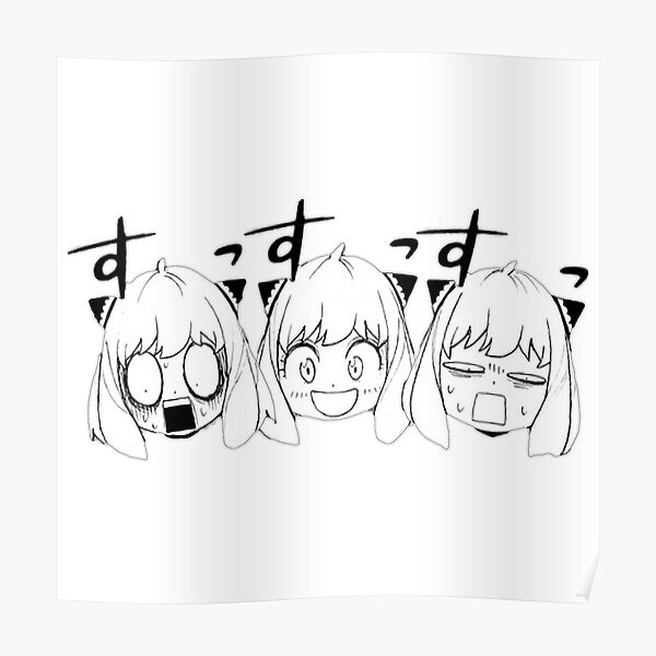 "Anya Emotions Anya Spy x Family" Poster for Sale by HowtoAesthetic ...
