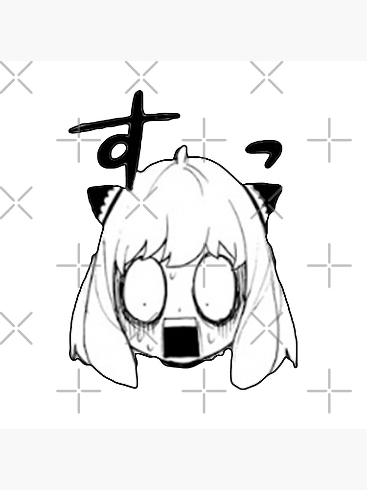 "Anya Shocked Spy x Family Manga-Kappe" Poster von HowtoAesthetic ...
