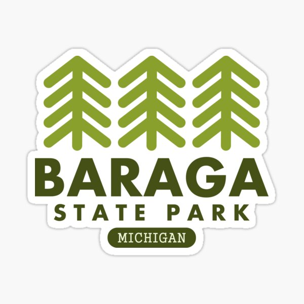 "Baraga State Park Michigan " Sticker by Naturedesign21 | Redbubble