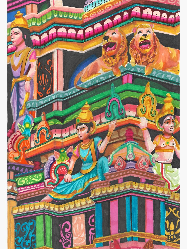 "mandir" Sticker for Sale by sumanth2003 | Redbubble