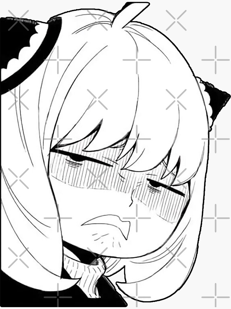 "Anya funny face" Sticker by HowtoAesthetic | Redbubble