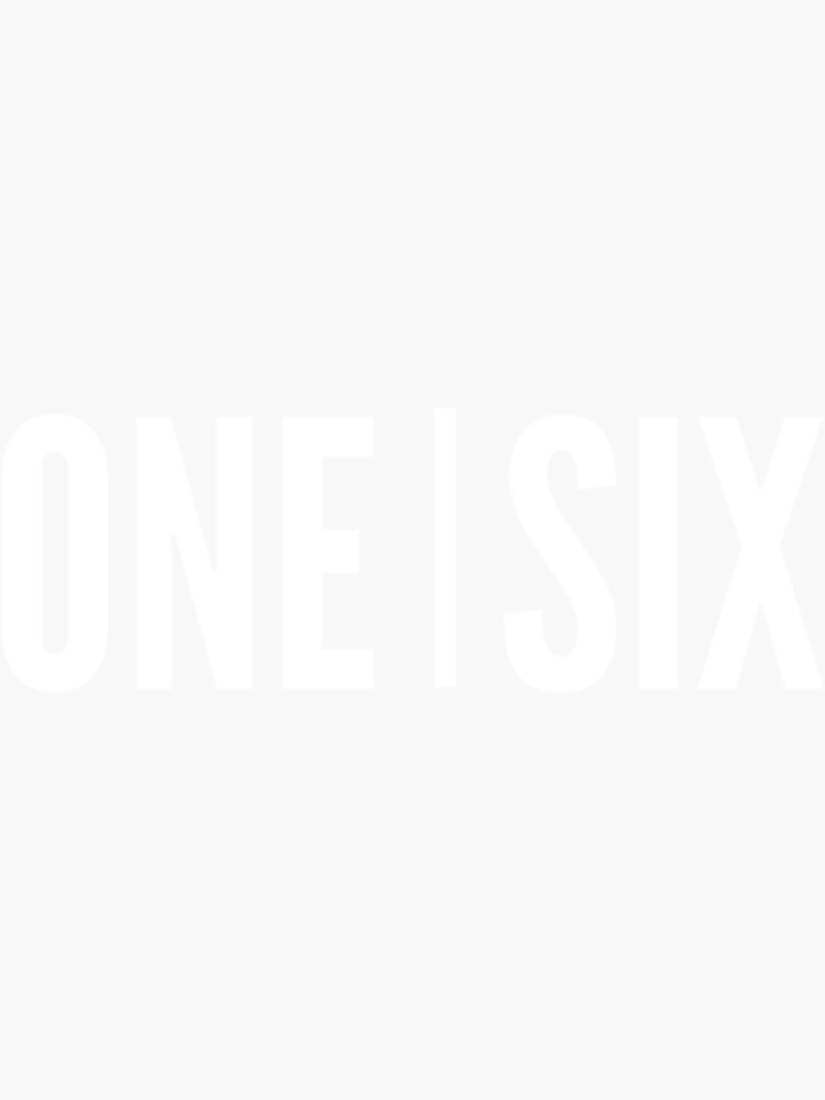 "ONE TO SIX " Sticker for Sale by Arcade-Tshirts | Redbubble