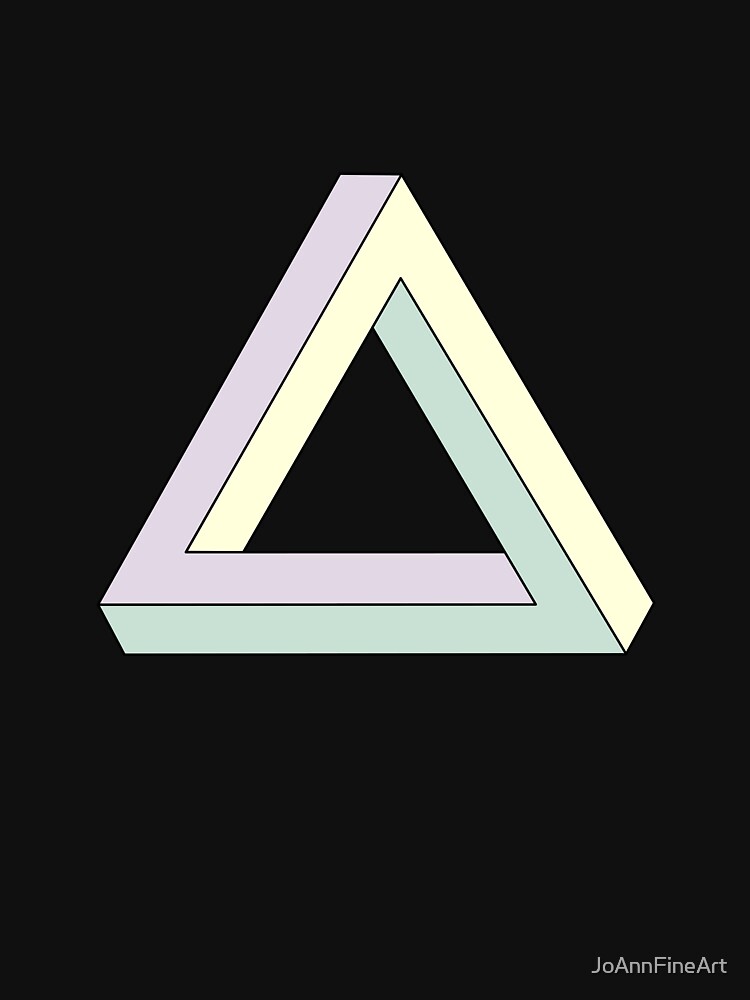 "Penrose Triangle, Impossible Triangle 2" T-shirt for Sale by ...