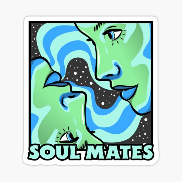 "Soul Mates" Sticker for Sale by ssstringer | Redbubble