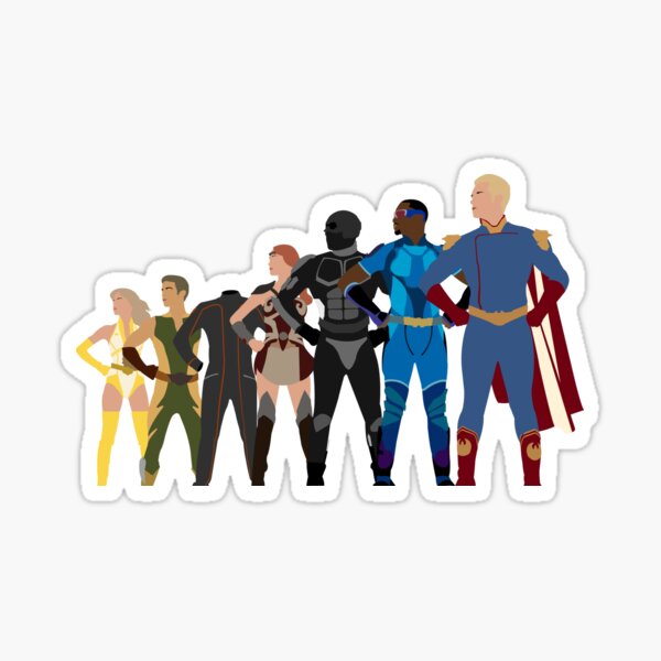 "The Seven" Sticker for Sale by TvDoodles | Redbubble