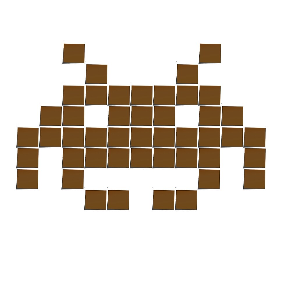 "post it space invader" by maccam2000 | Redbubble