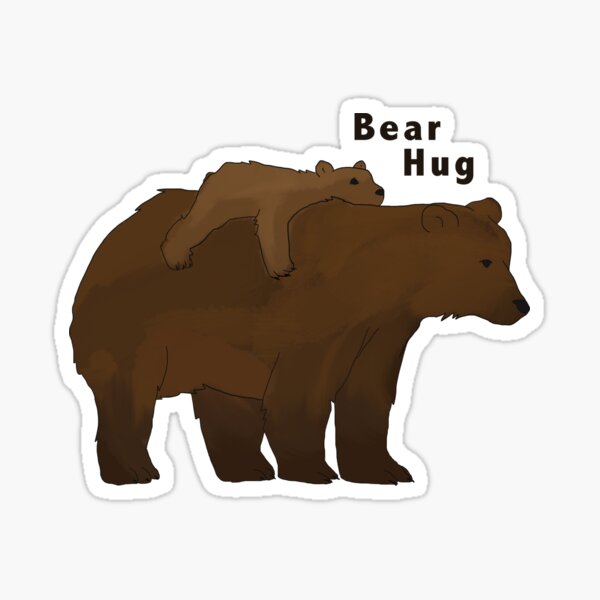 "Bear Hug" Sticker for Sale by DiseasedBones | Redbubble
