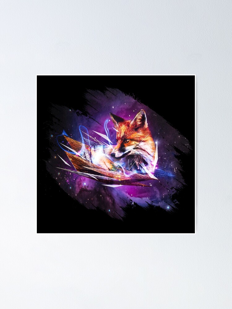 "Galaxy Fox" Poster for Sale by ALDZWILD | Redbubble
