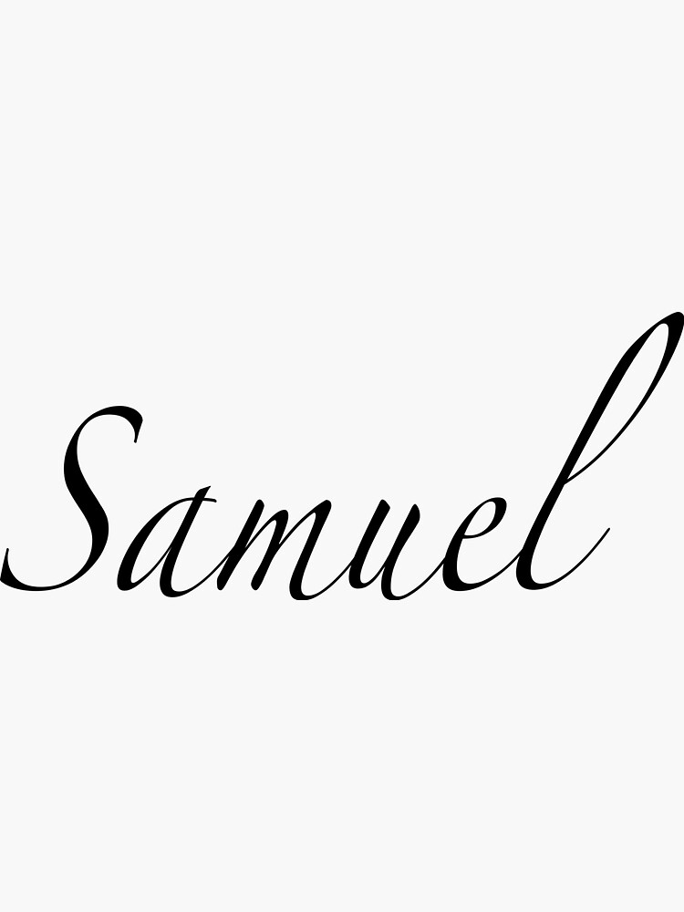 "Samuel" Sticker for Sale by HUSEYINYILDIZ | Redbubble