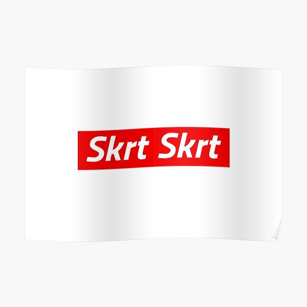 "Skrt Skrt Red Finesse Graphic" Poster by Sylviebinder | Redbubble