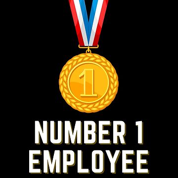"Number 1 Employee Medal" Sticker for Sale by Imemewell | Redbubble