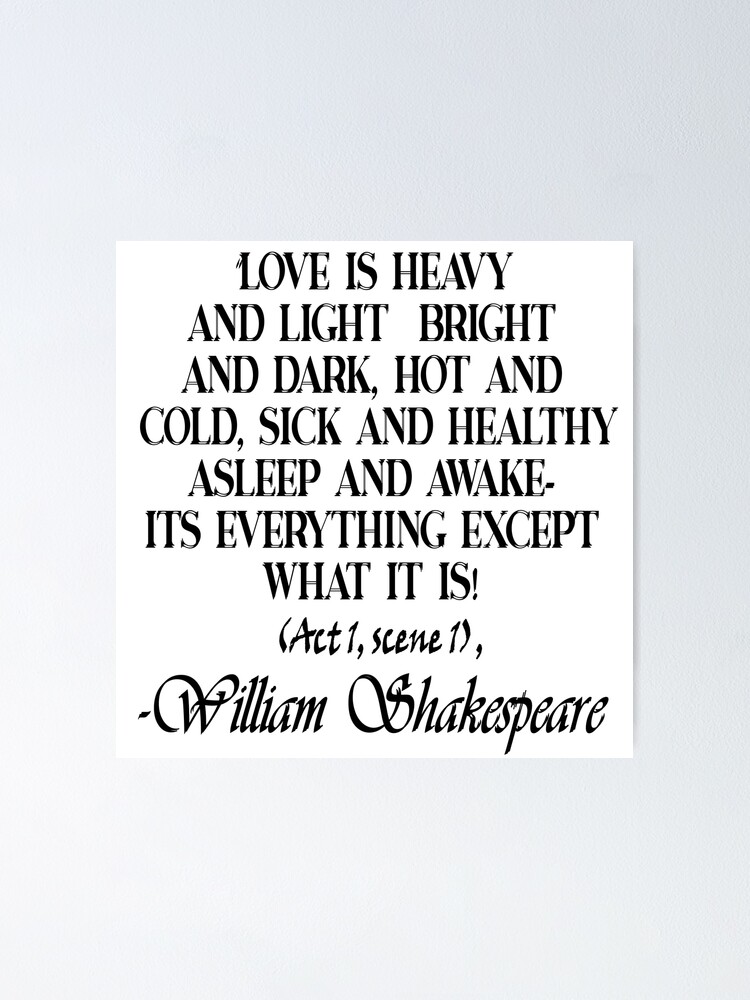 "William Shakespeare quotes" Poster for Sale by QuotesInDilemma | Redbubble