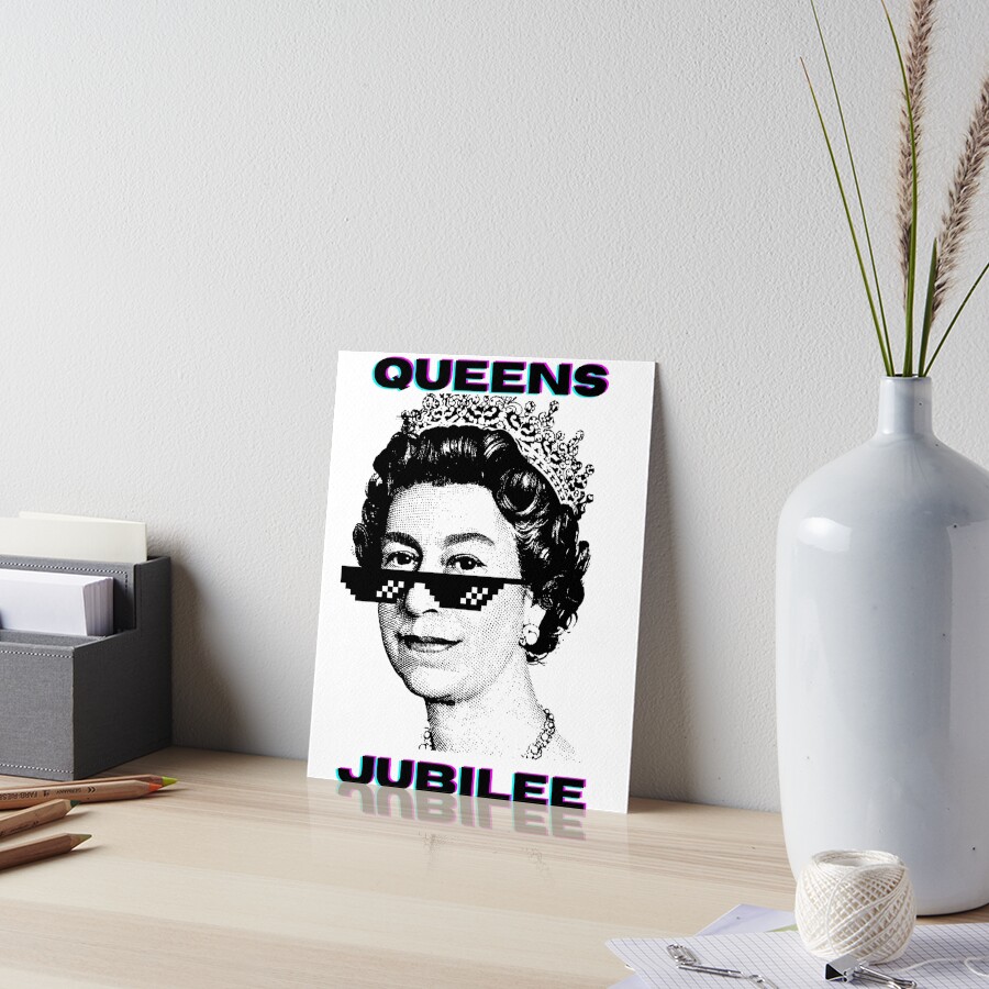 "The Queens Jubilee 2022 Platinum " Art Board Print by Consciousness9 ...