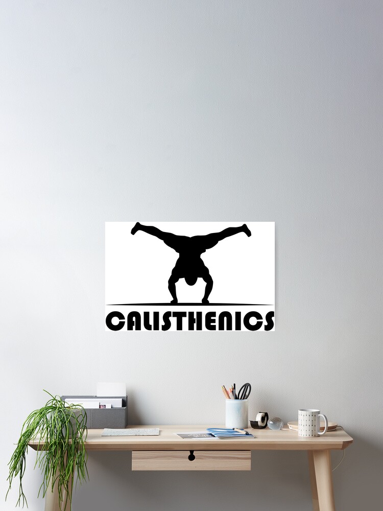 "Calisthenics sport fitness gymnastics icon gift handstand" Poster by ...