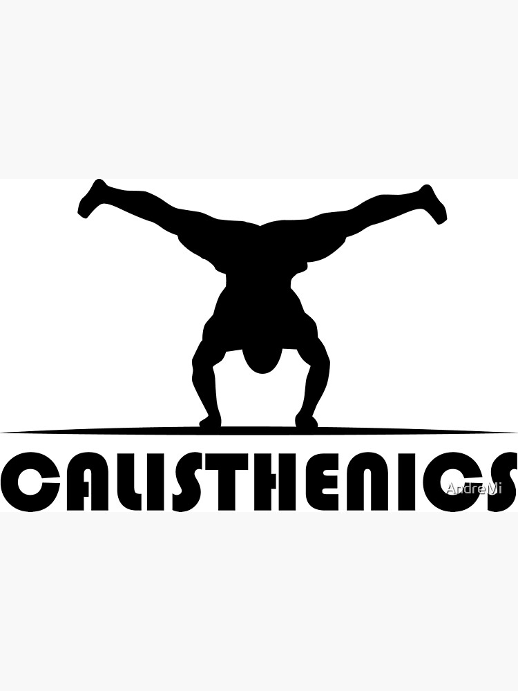"Calisthenics sport fitness gymnastics icon gift handstand" Poster by ...