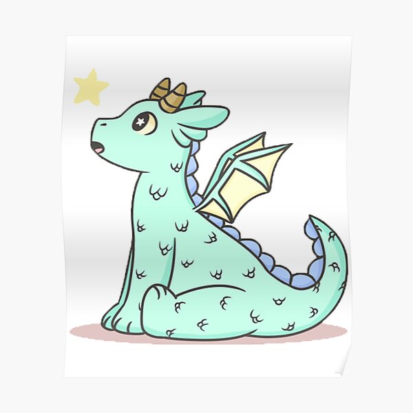 Póster «Cute Baby dragon Star - NUEVO Diseño» de JosephNovacek91 ...