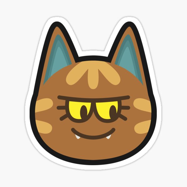 Animal Crossing Katt Stickers | Redbubble